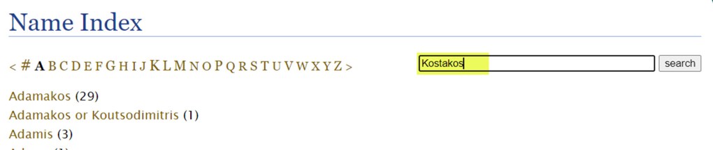 Family Tree of Agios Ioannis, Sparta | Spartan Roots (Σπαρτιατικές Ρίζες)